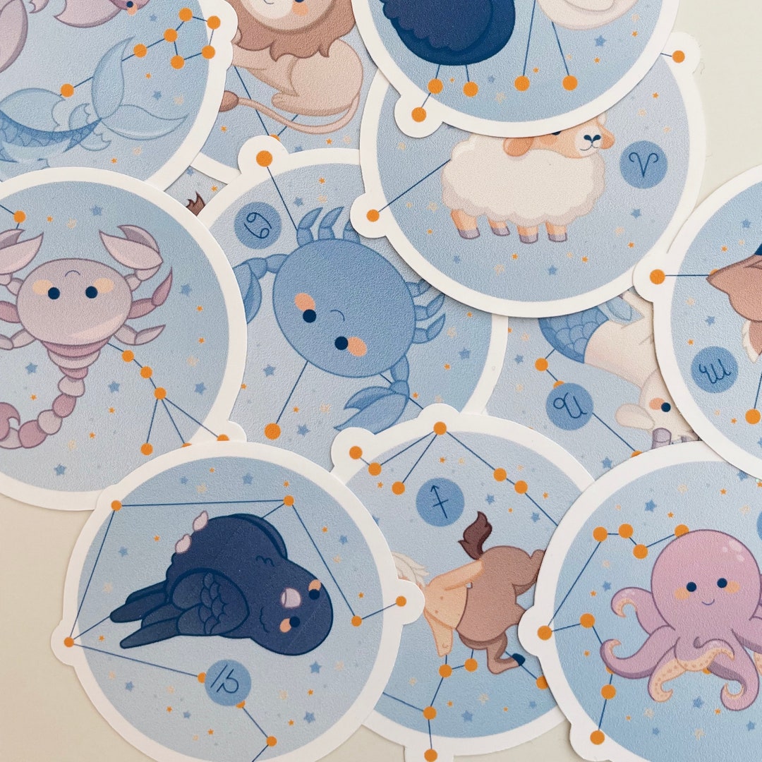 Zodiac Signs Collection (12 Stickers) | Horoscope Sticker | Astrology ...