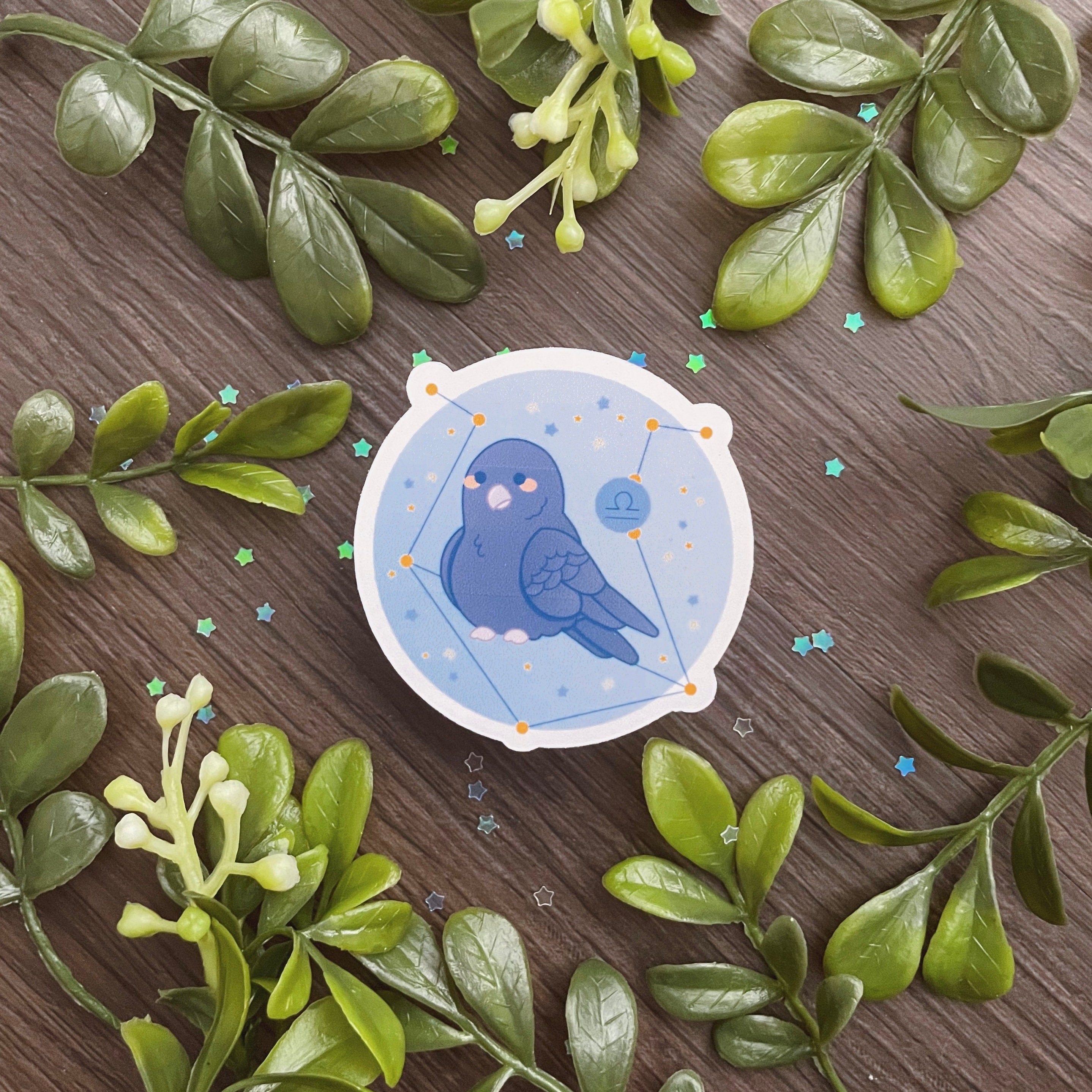 Libra Sticker | Zodiac Sticker | Raven Sticker | Astrological Sign ...