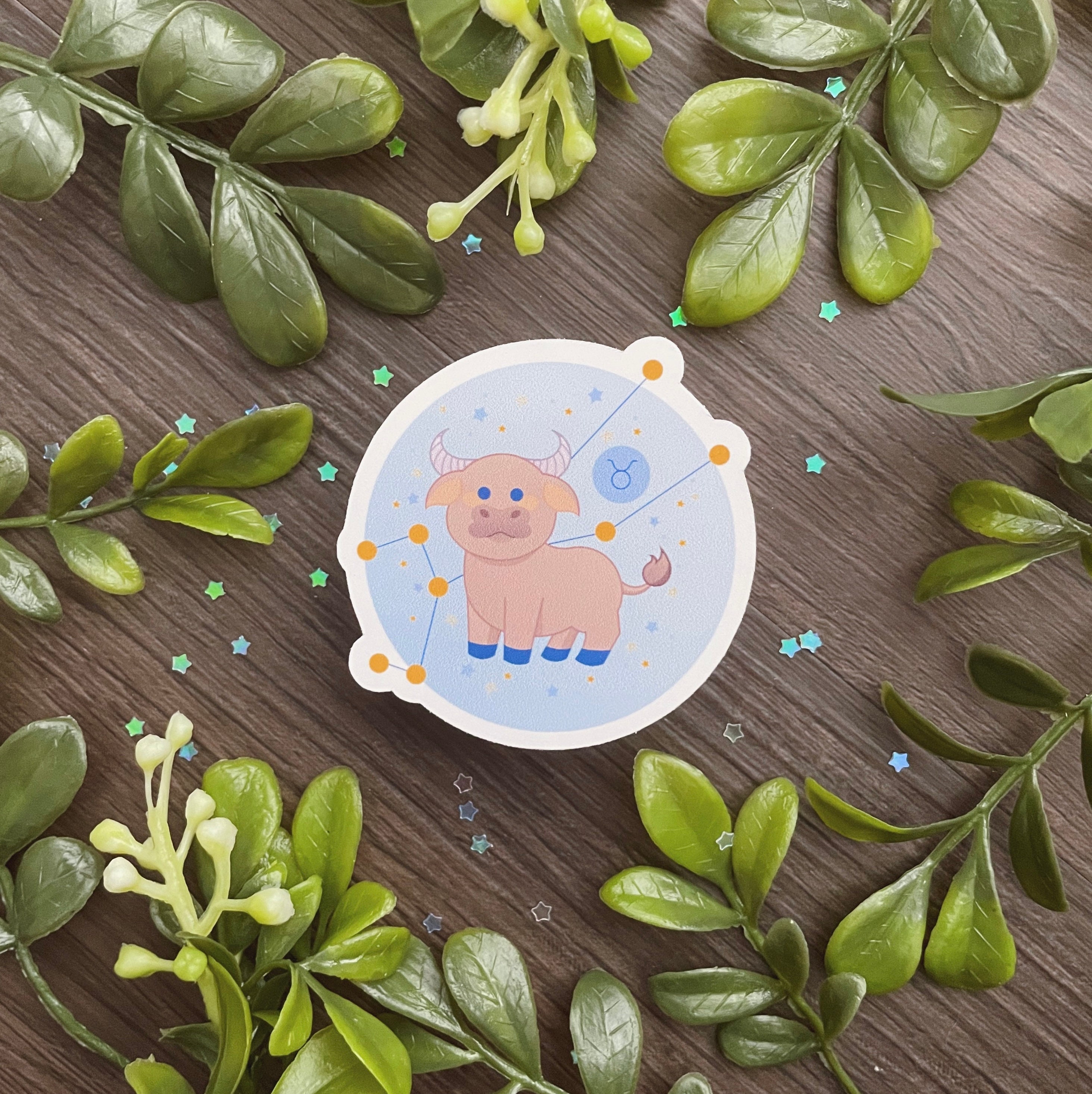 Taurus Sticker | Zodiac Sticker | Bull Sticker | Astrological Sign ...