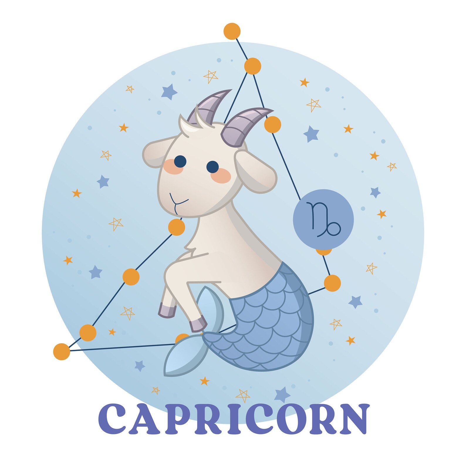 Capricorn Sticker | Zodiac Sticker | Sea Goat Sticker | Astrological ...