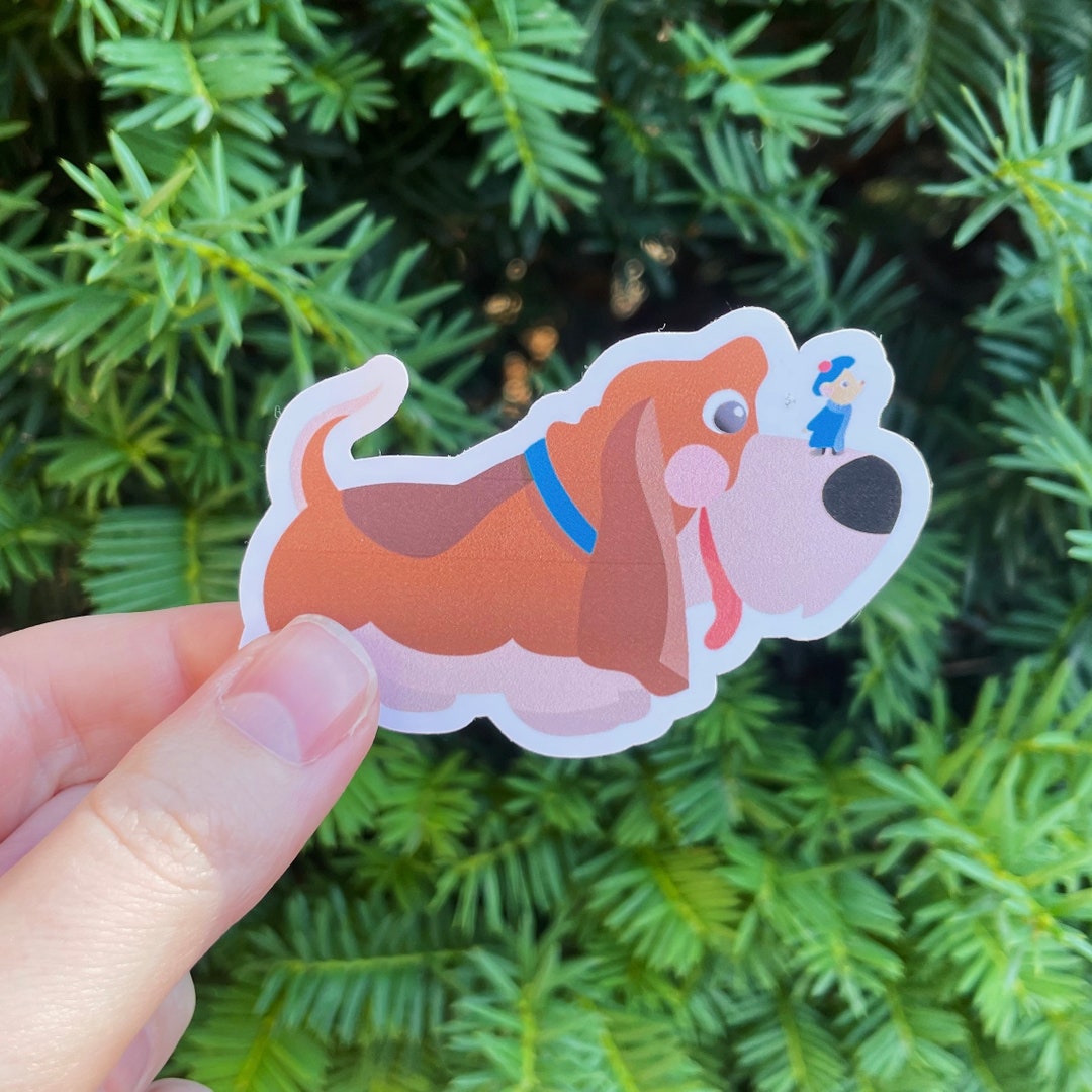 Detective Dog Sticker | Basset Hound Sticker | Toby Sticker | the Great ...