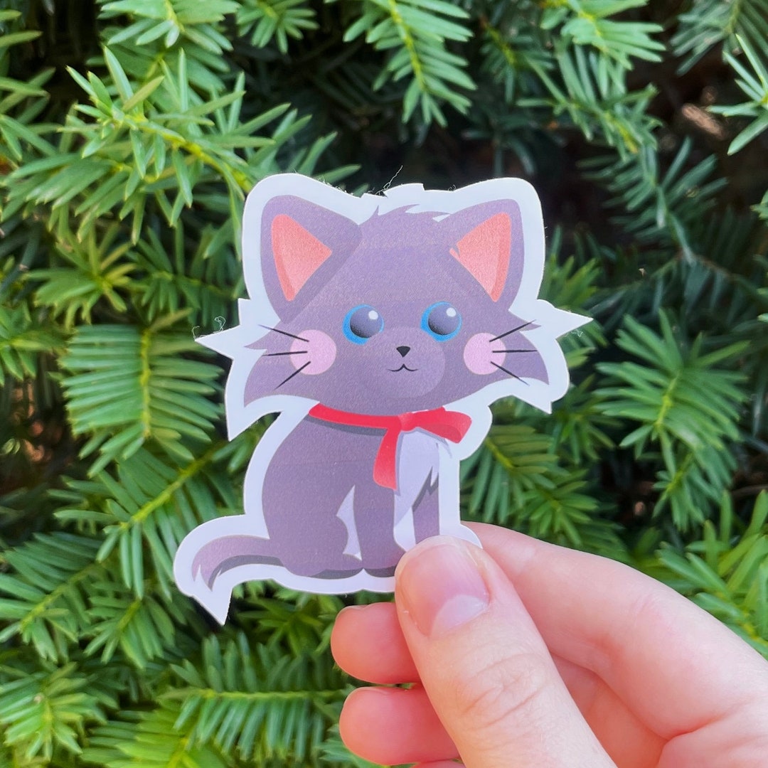 Red Bow Kitty Sticker Berlioz - Etsy