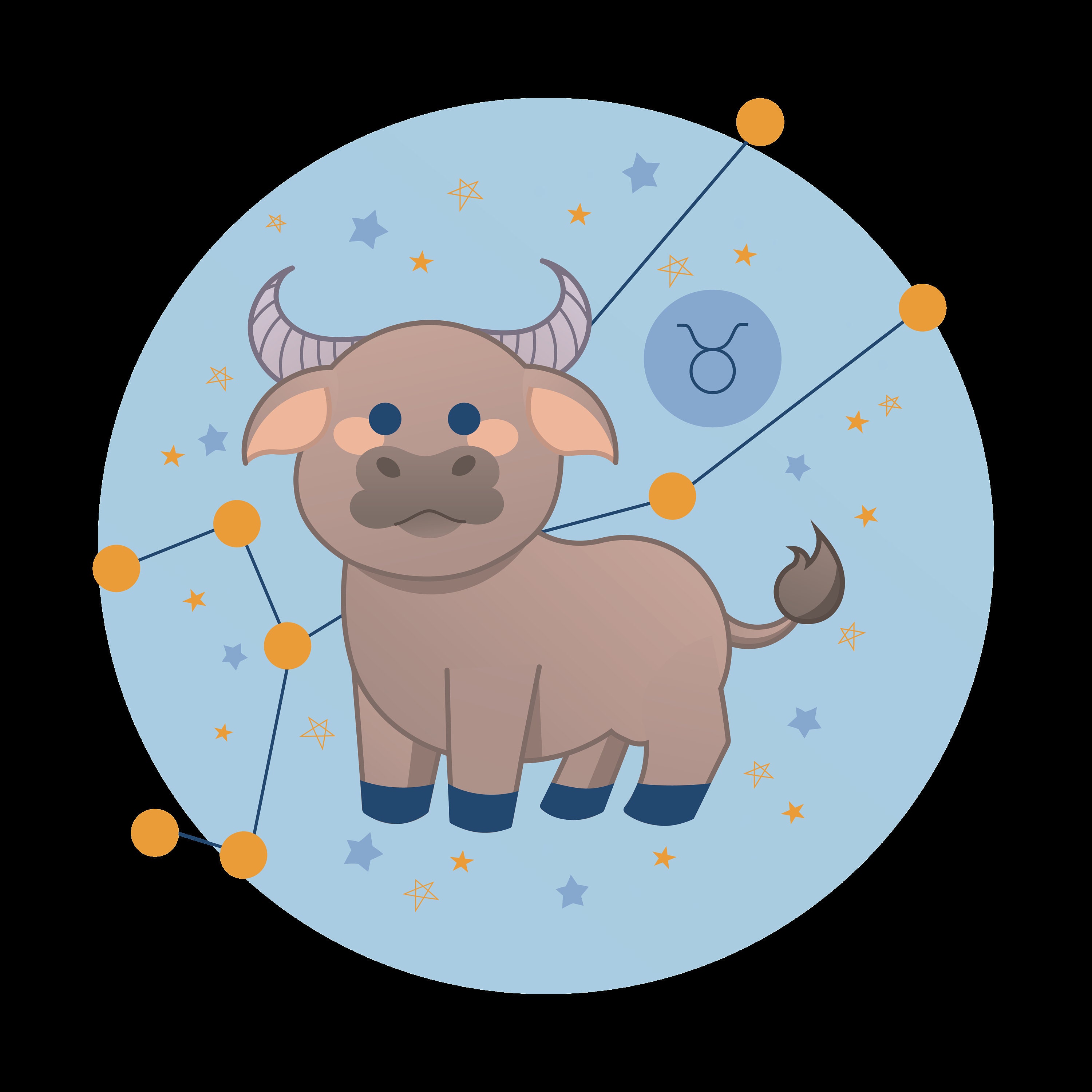 Taurus Sticker | Zodiac Sticker | Bull Sticker | Astrological Sign ...