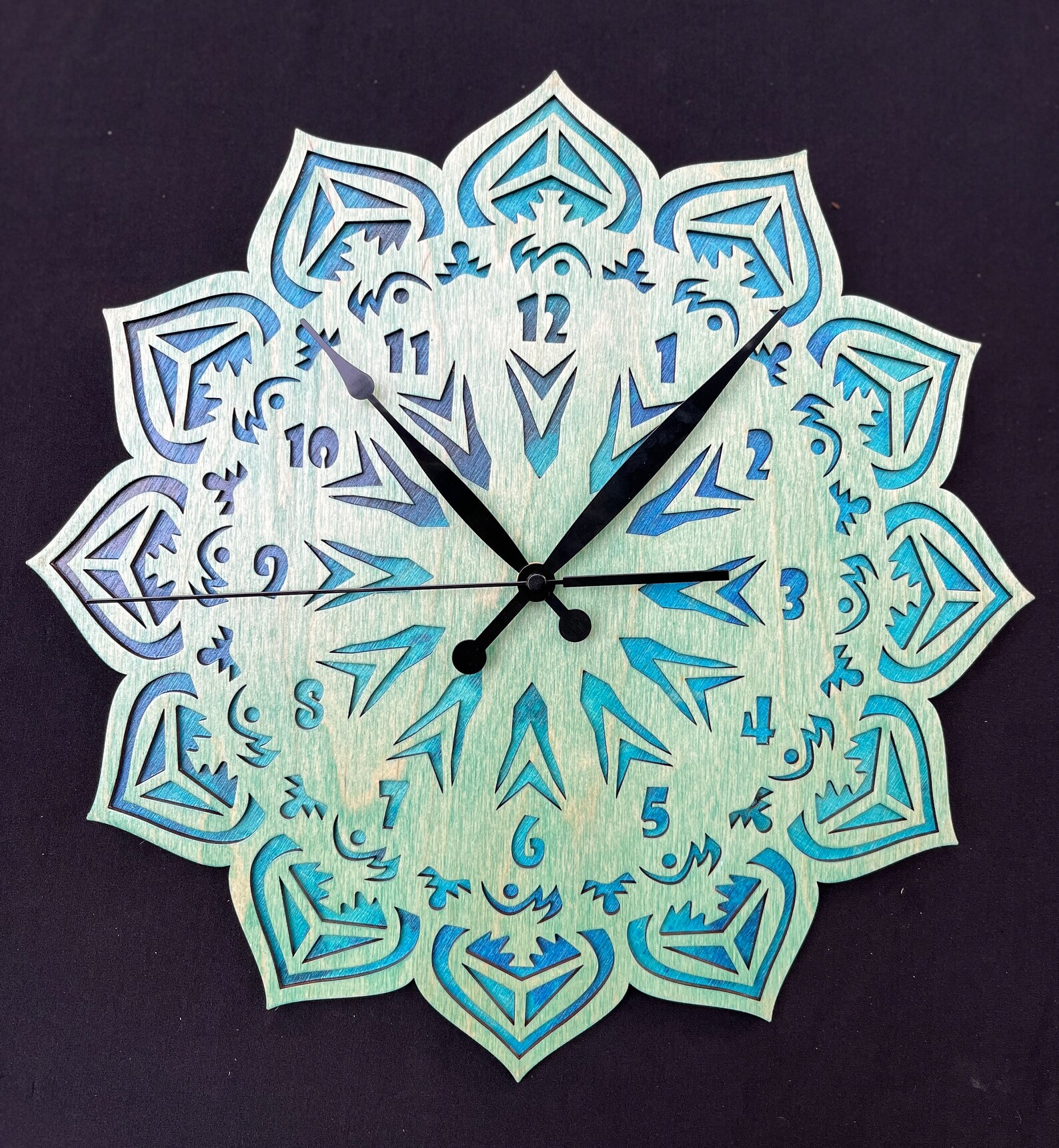 Layered Wall Clock Svg Bundle, Mandala Laser Cut Dxf Files, Cricut Svg ...