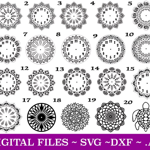 Mandala Clock - Etsy