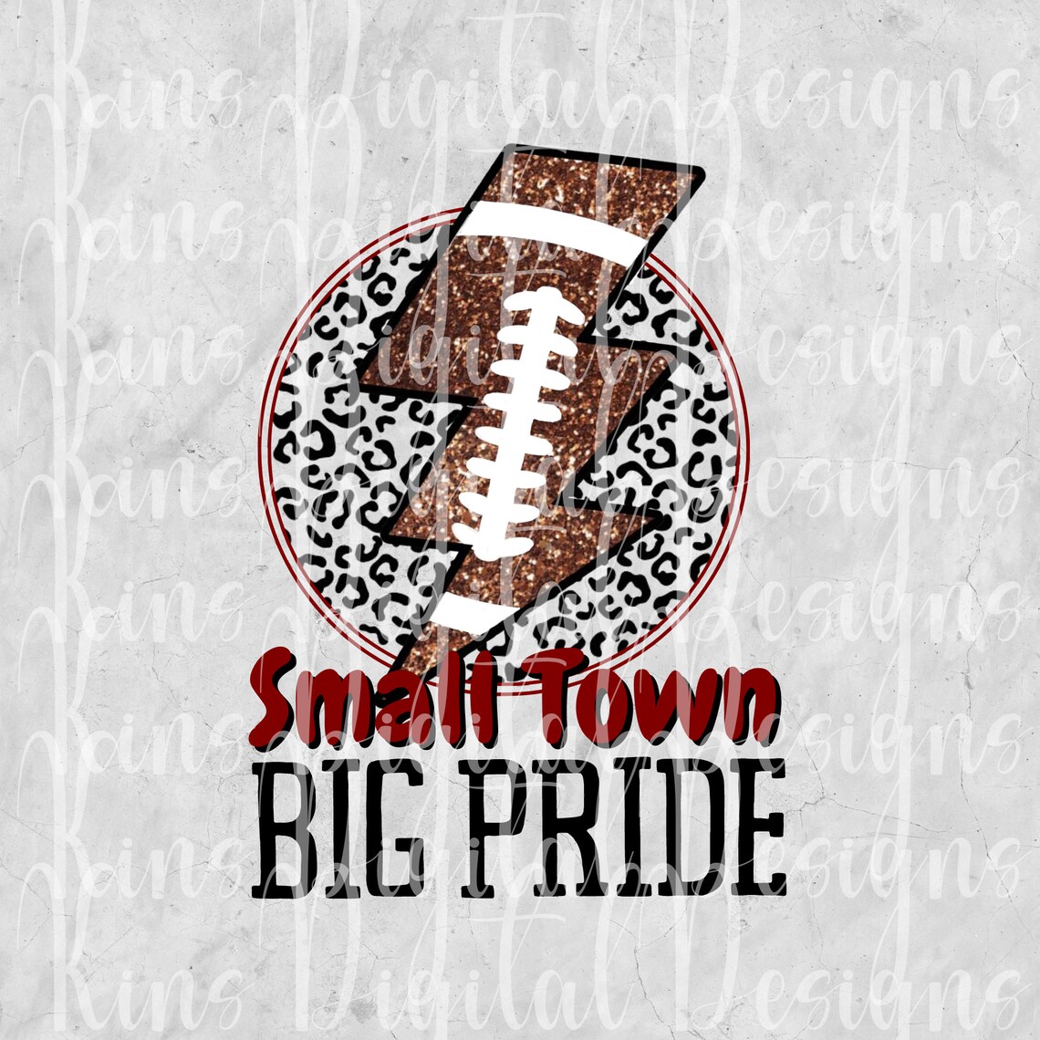 Small Town Big Pride PNG Football Png Football Design - Etsy