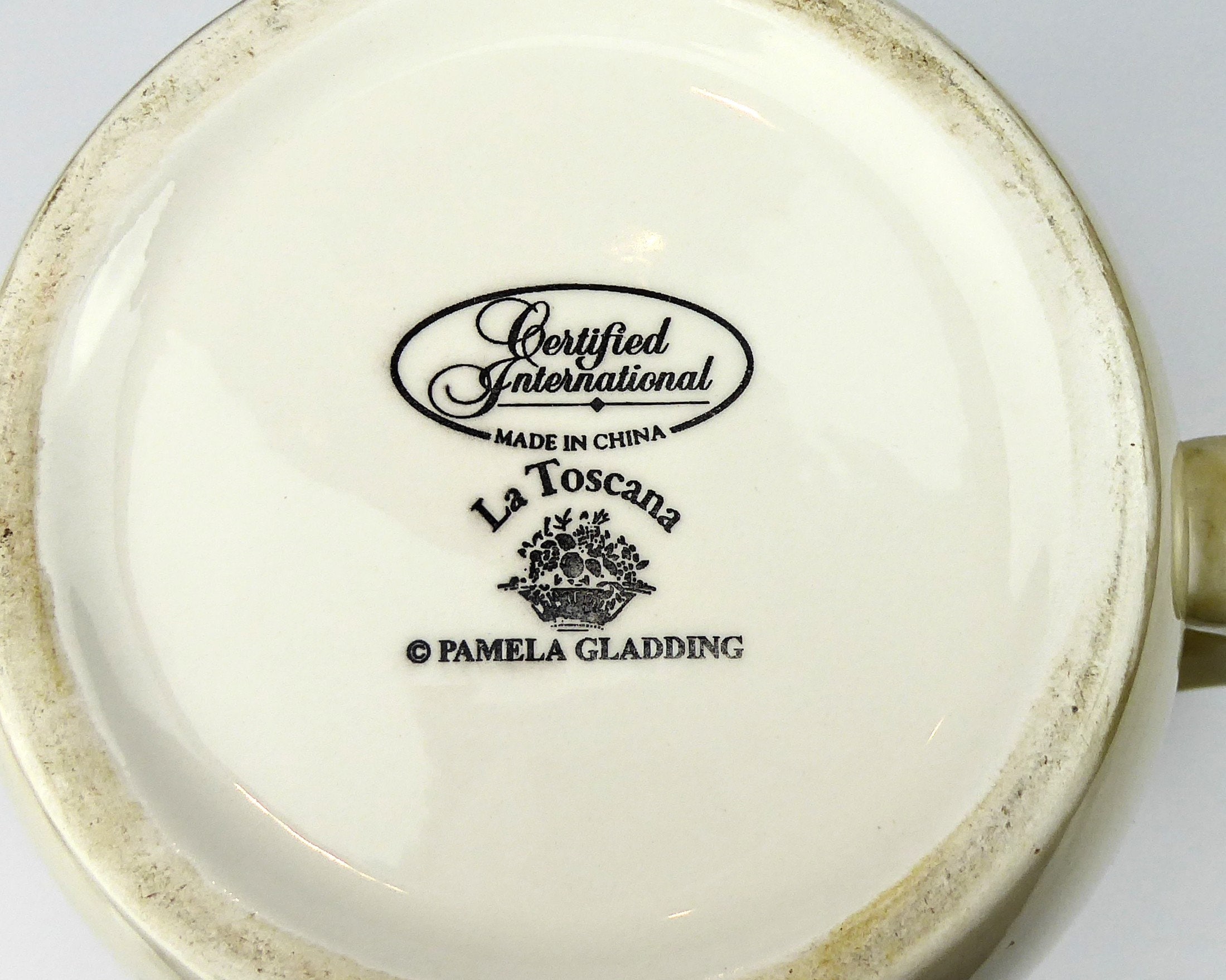 La Toscana Hand Painted Ceramic Pitcher Pamela Gladding for - Etsy