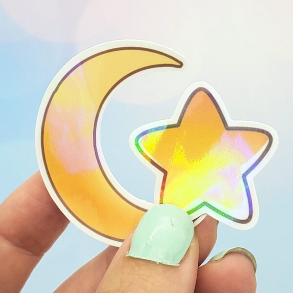 Holo Anime Stickers - Etsy