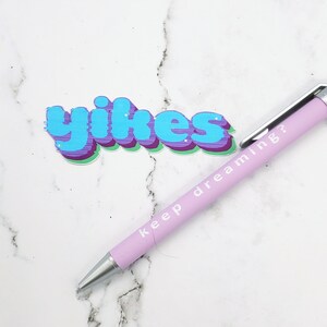 Yikes 90s Glitch Sticker - Vaporwave Aesthetic, Y2K, Sarcastic Saying ...