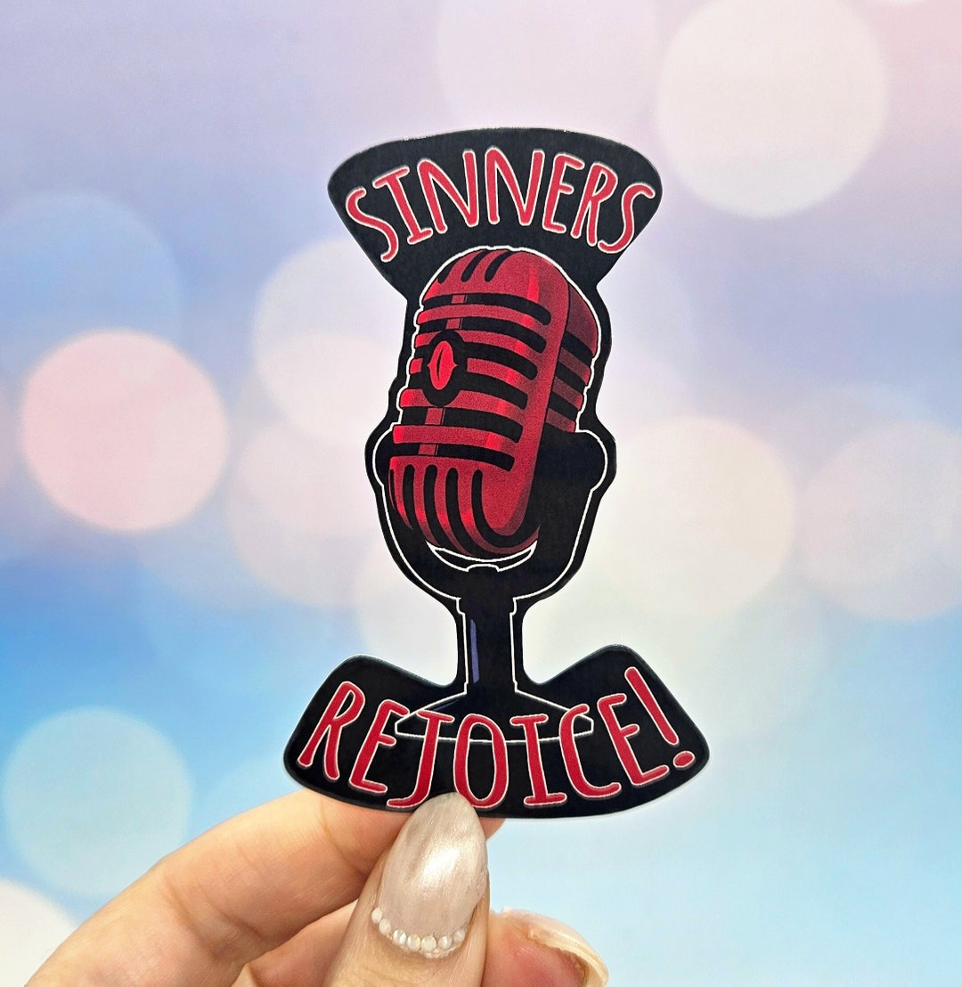 Sinners Rejoice Sticker Alastor, Creepy Goth Vibes, Demonic Has-been ...