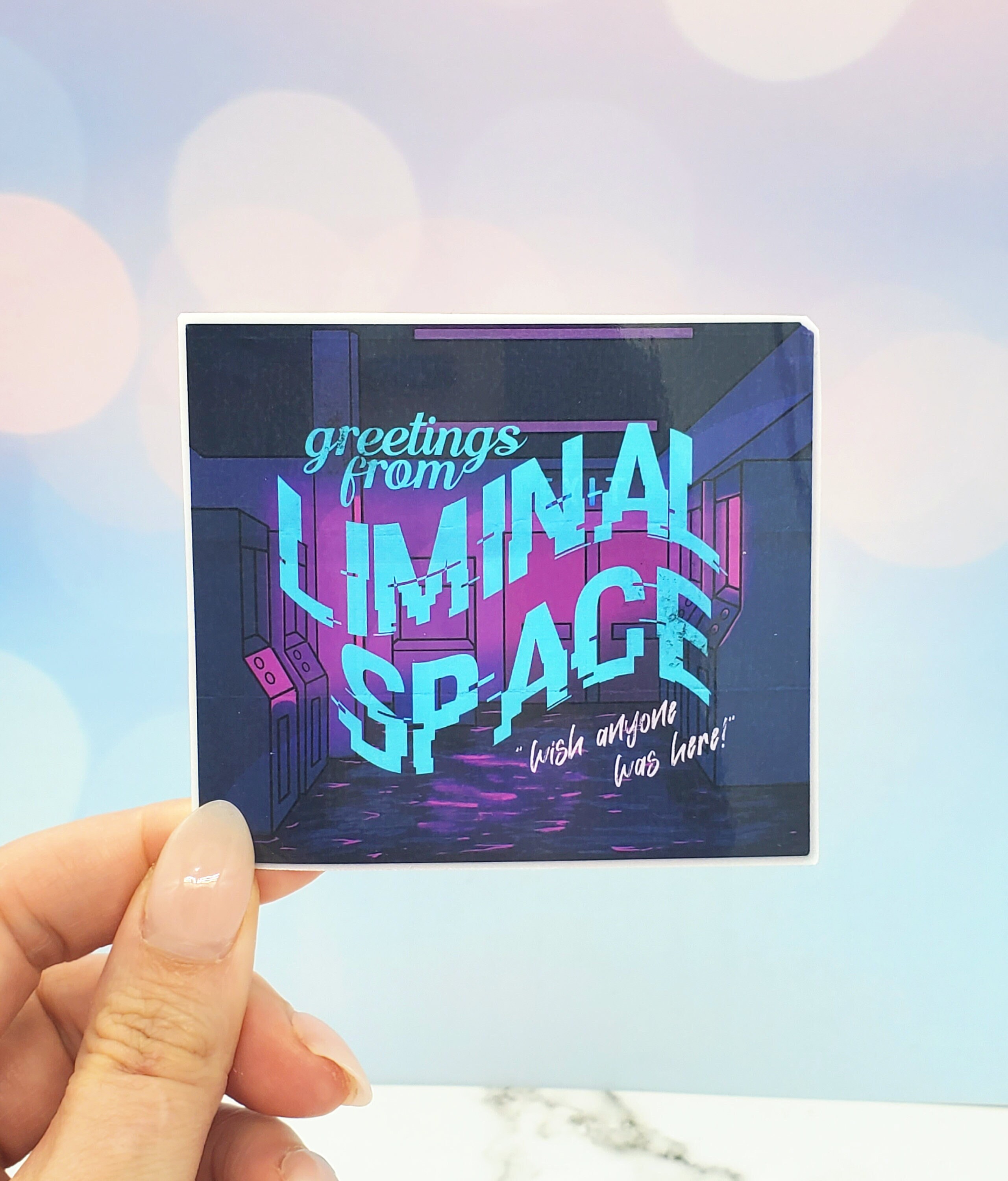 Liminal Space Sticker Retro Postcard Weird Meme Creepy - Etsy