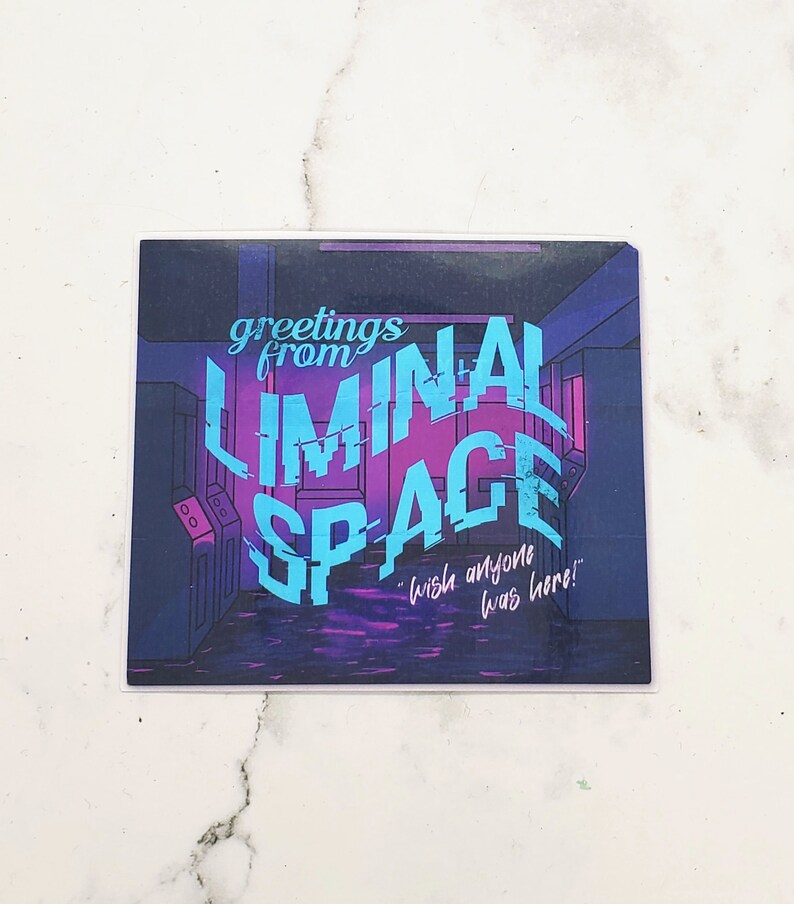 Liminal Space Sticker Retro Postcard Weird Meme Creepy - Etsy