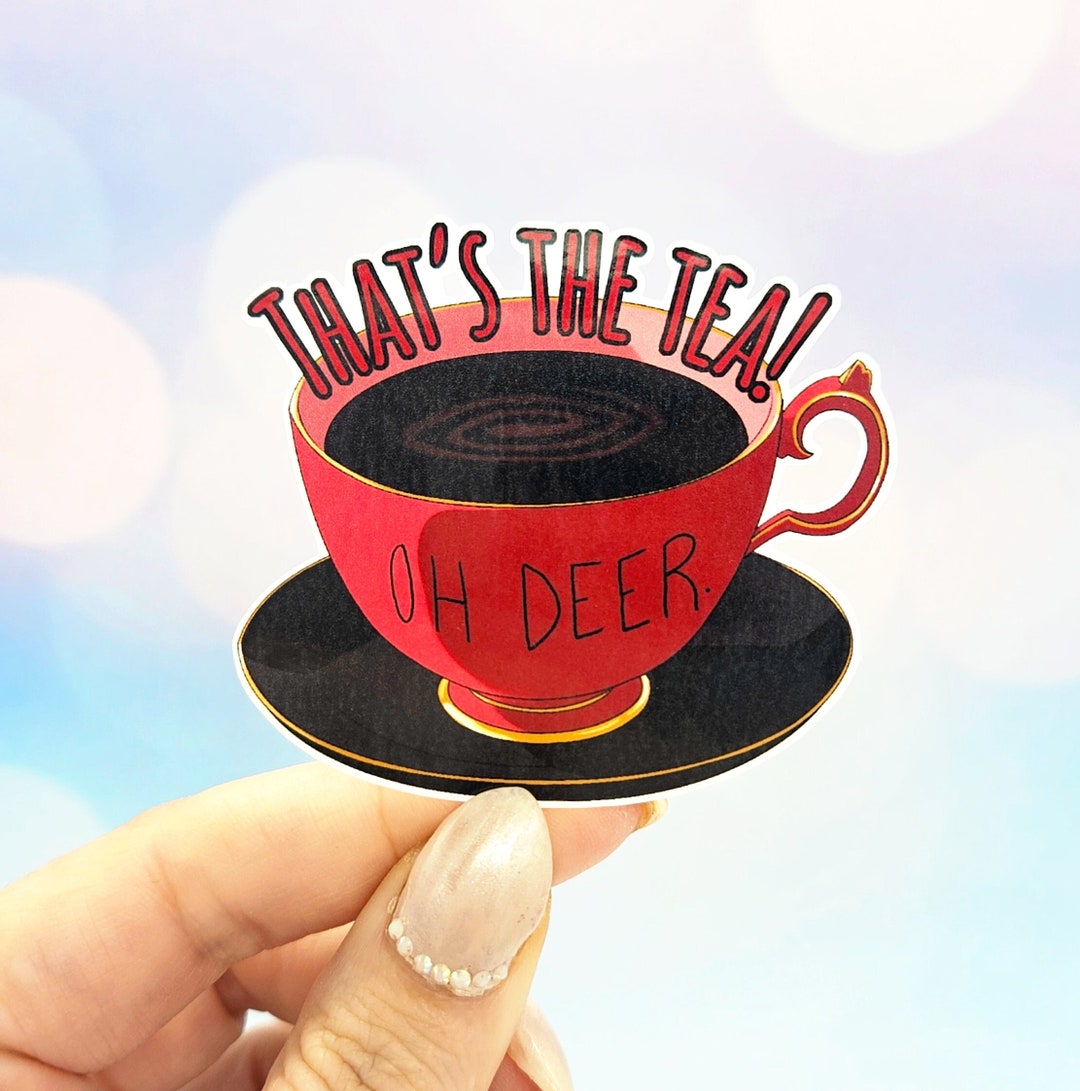 That's the Tea Sticker Alastor, Creepy Goth Vibes, Demonic Has-been ...