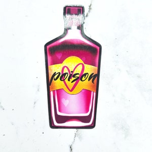 Angel Poison Sticker Hazbin, Flask, Alcohol Bottle, Demon - Etsy