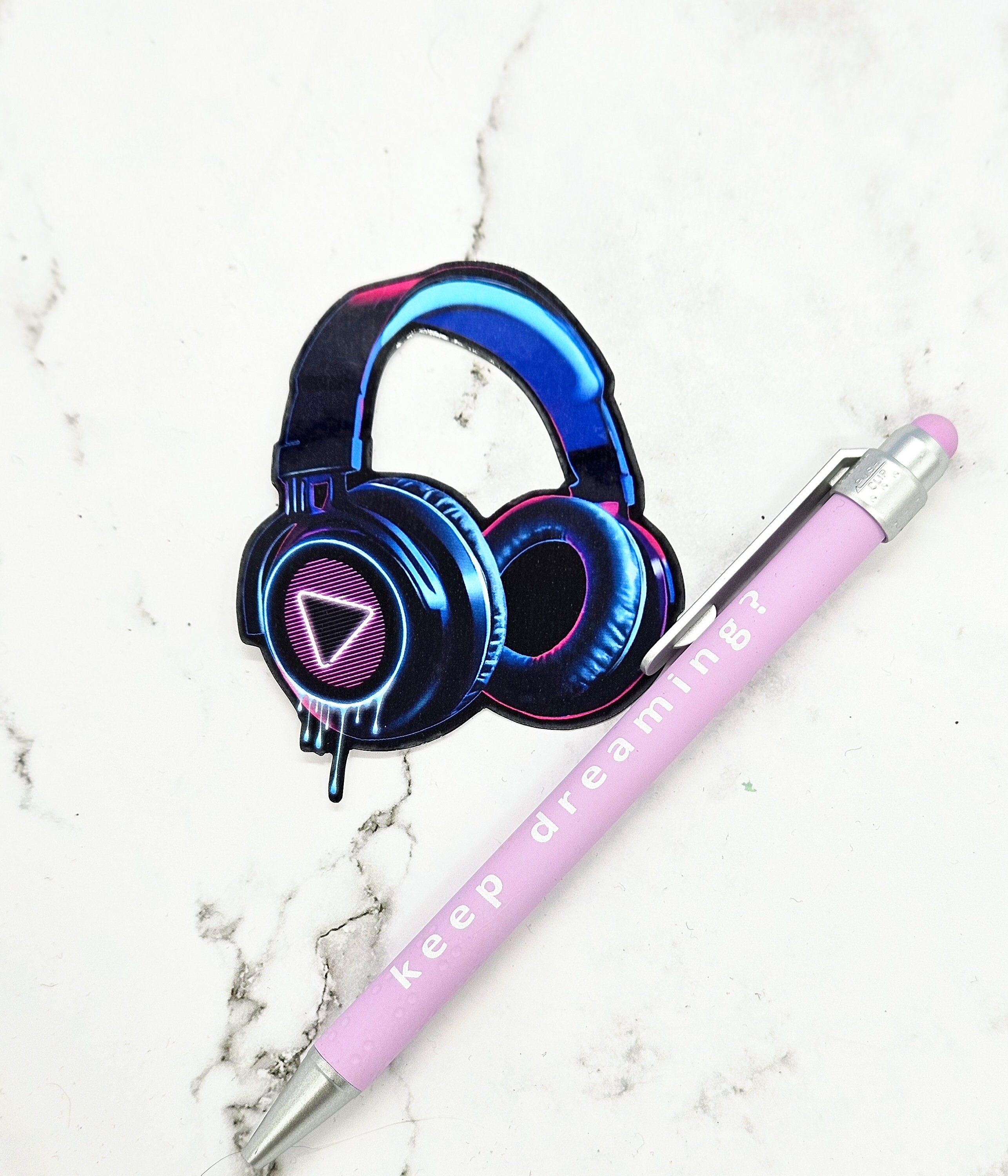 Neon Drip Headphones Sticker Vaporwave Aesthetic 80s 90s - Etsy
