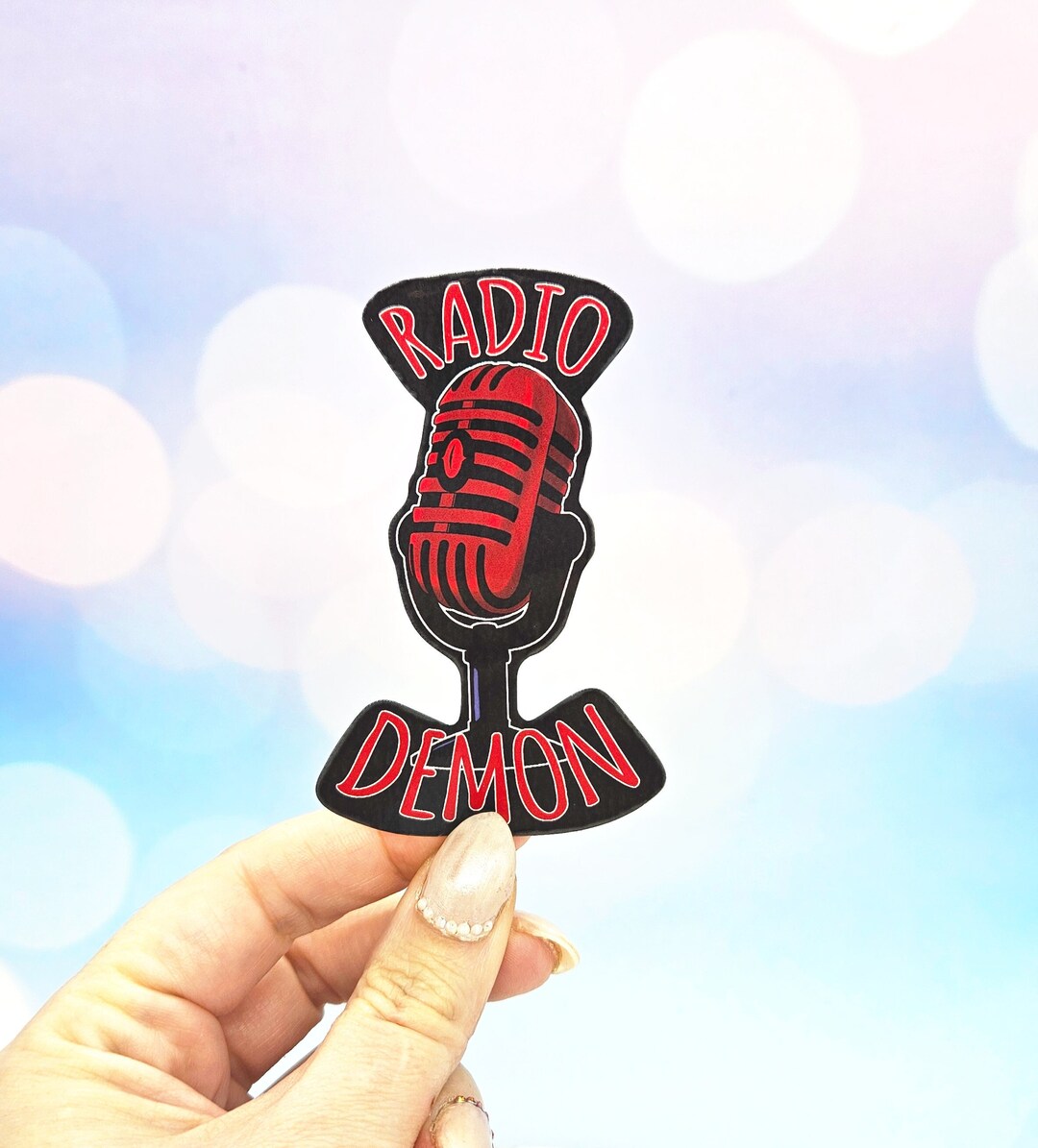 Radio Demon Sticker - Alastor, Creepy Goth Vibes, Demonic Has-been ...