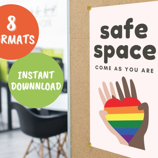 Safe Space Sign - Etsy