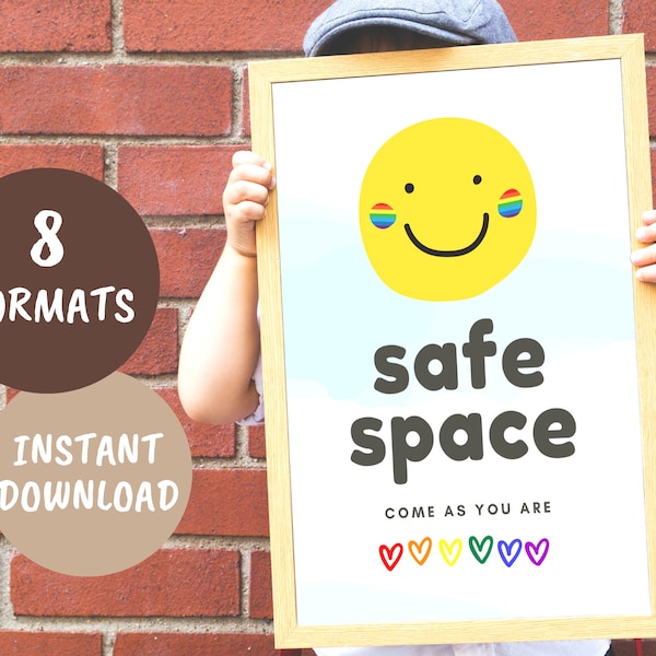 Safe Space Sign - Etsy