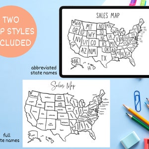 Etsy Sales Map, Business Sales Map, USA Sales Map, Small Business Sales ...