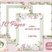 Sage Floral Stationery Printable Sage , PDF Digital Stationery Spring ...