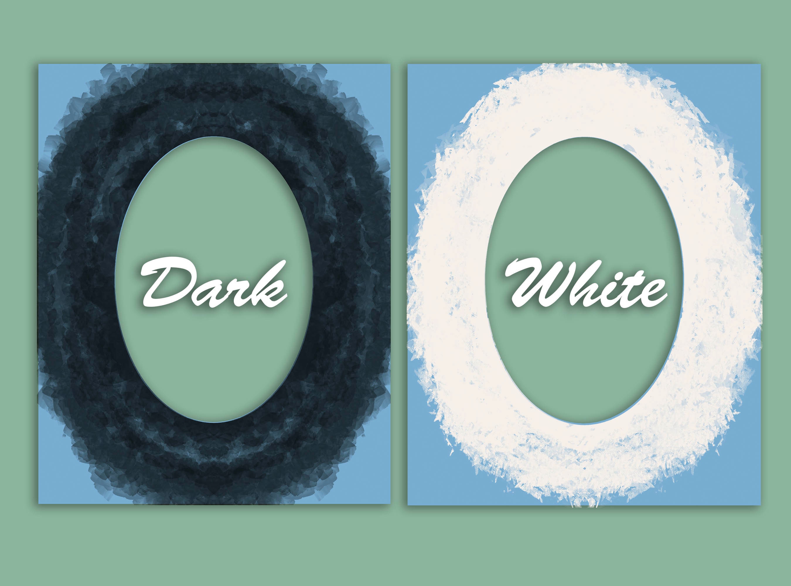 Painterly Photo Borders (16) Ratio 4:5 PNG Overlays With 6 Color ...