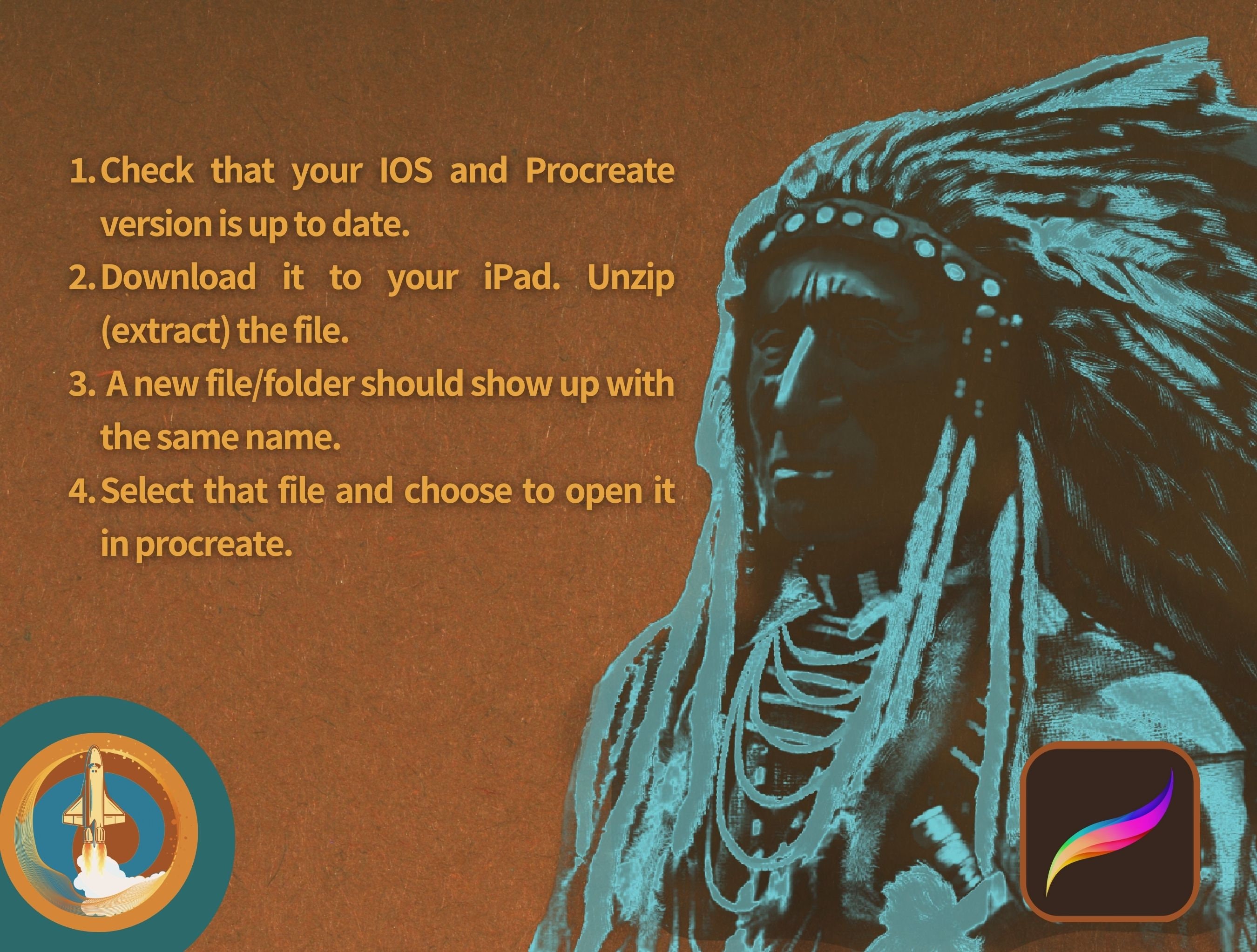 Native American Procreate Brushes Procreate Brush Set Native American ...