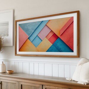 Frame TV Art Abstract Primary Painting Digital Download Art Mode ...