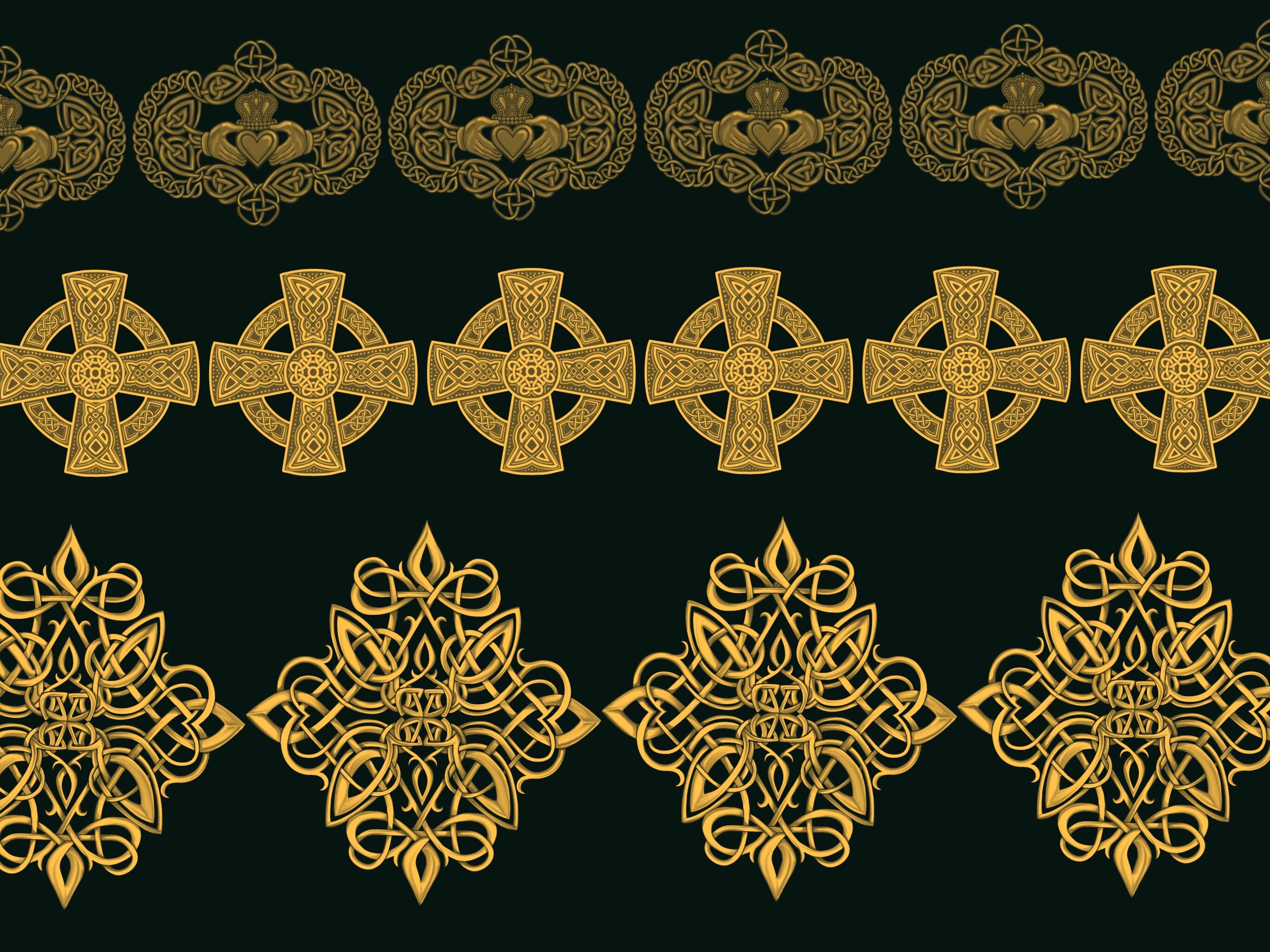 Celtic Procreate Brushes Procreate Brush Set Celtic Art Viking Brush Set Norse Culture Nordic ...