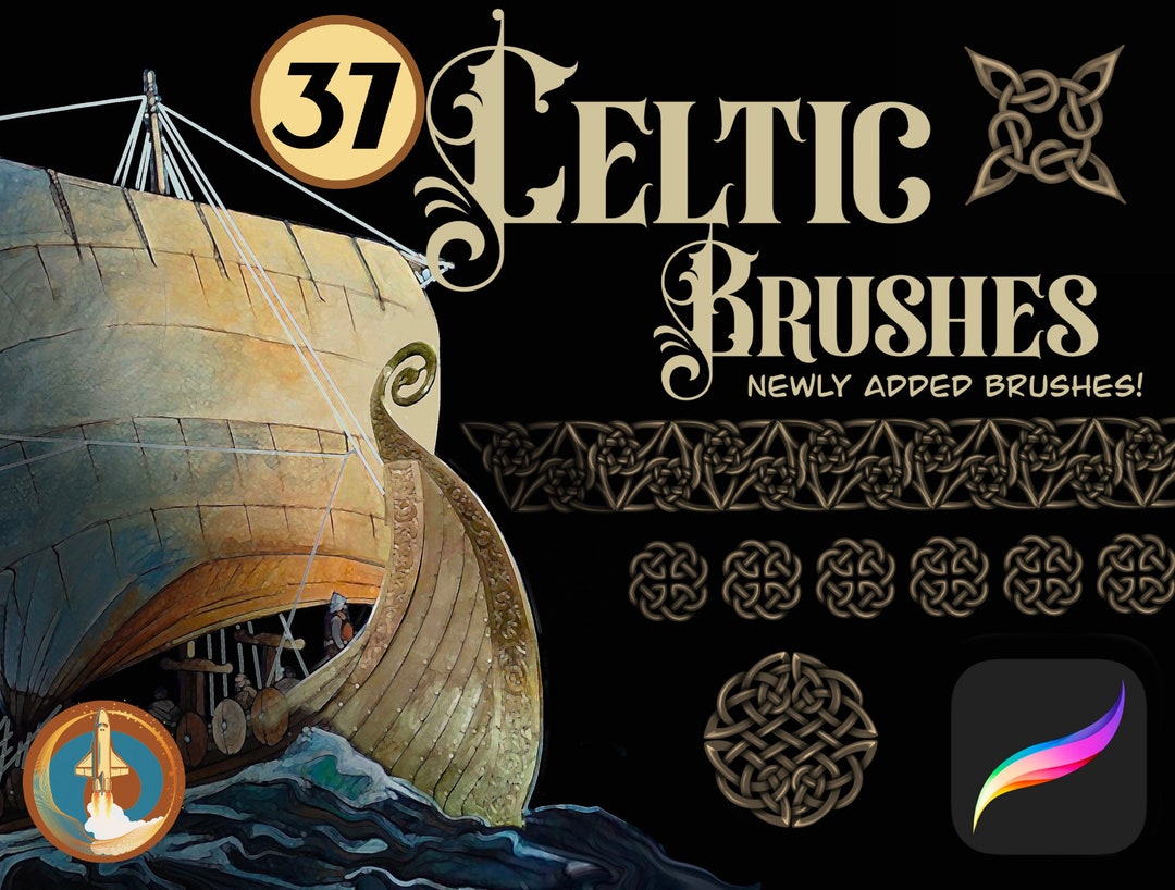 Celtic Procreate Brushes Procreate Brush Set Celtic Art Viking Brush ...