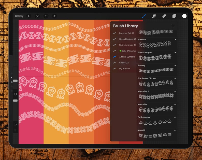 Adinkra Symbols Procreate Brushes Procreate Brush Set - Etsy