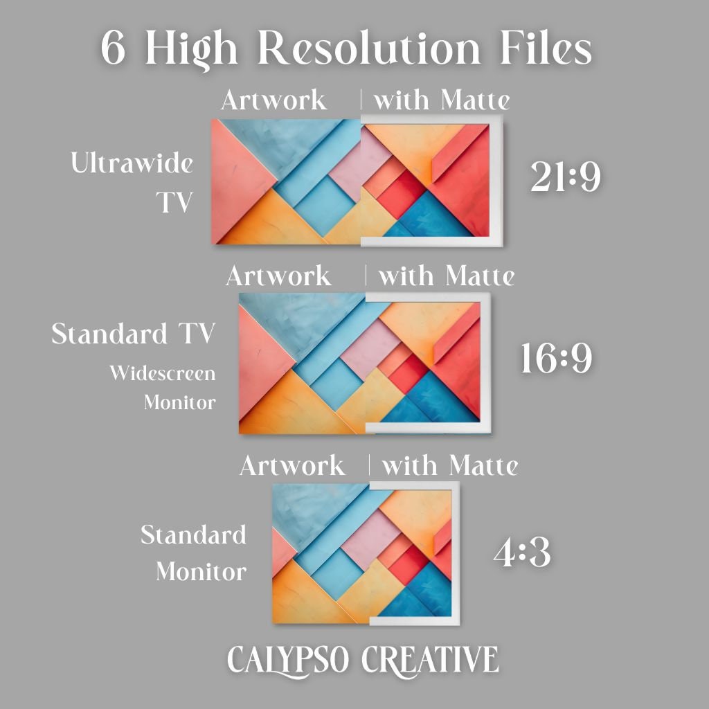 Frame TV Art Abstract Primary Painting Digital Download Art Mode ...