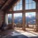 Cabin Mountain View Virtual Background for Zoom Meeting Video ...