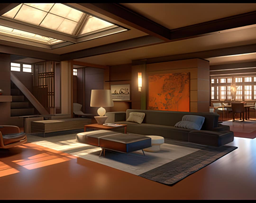 Prairie Style Home II Virtual Background for Zoom Meeting Video ...