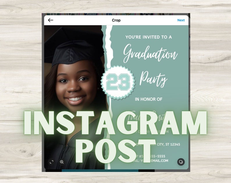 Customizable Photo 2024 Graduation Party Invitations Canva Template ...