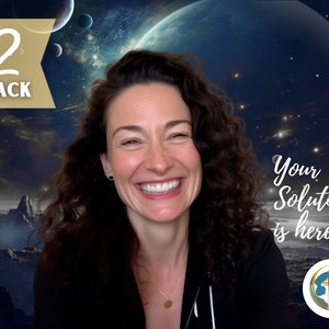 Blue Alien Planet Set of 2 Virtual Background for Zoom Meeting Video ...