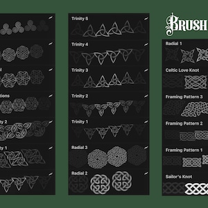 Celtic Procreate Brushes Procreate Brush Set Celtic Art Viking Brush Set Norse Culture Nordic ...