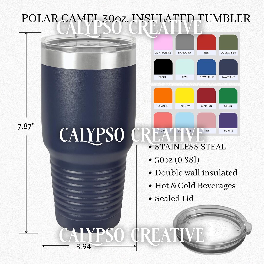 Polar Camel Insulated 30oz POD Tumbler Information Sheet Instant Access ...