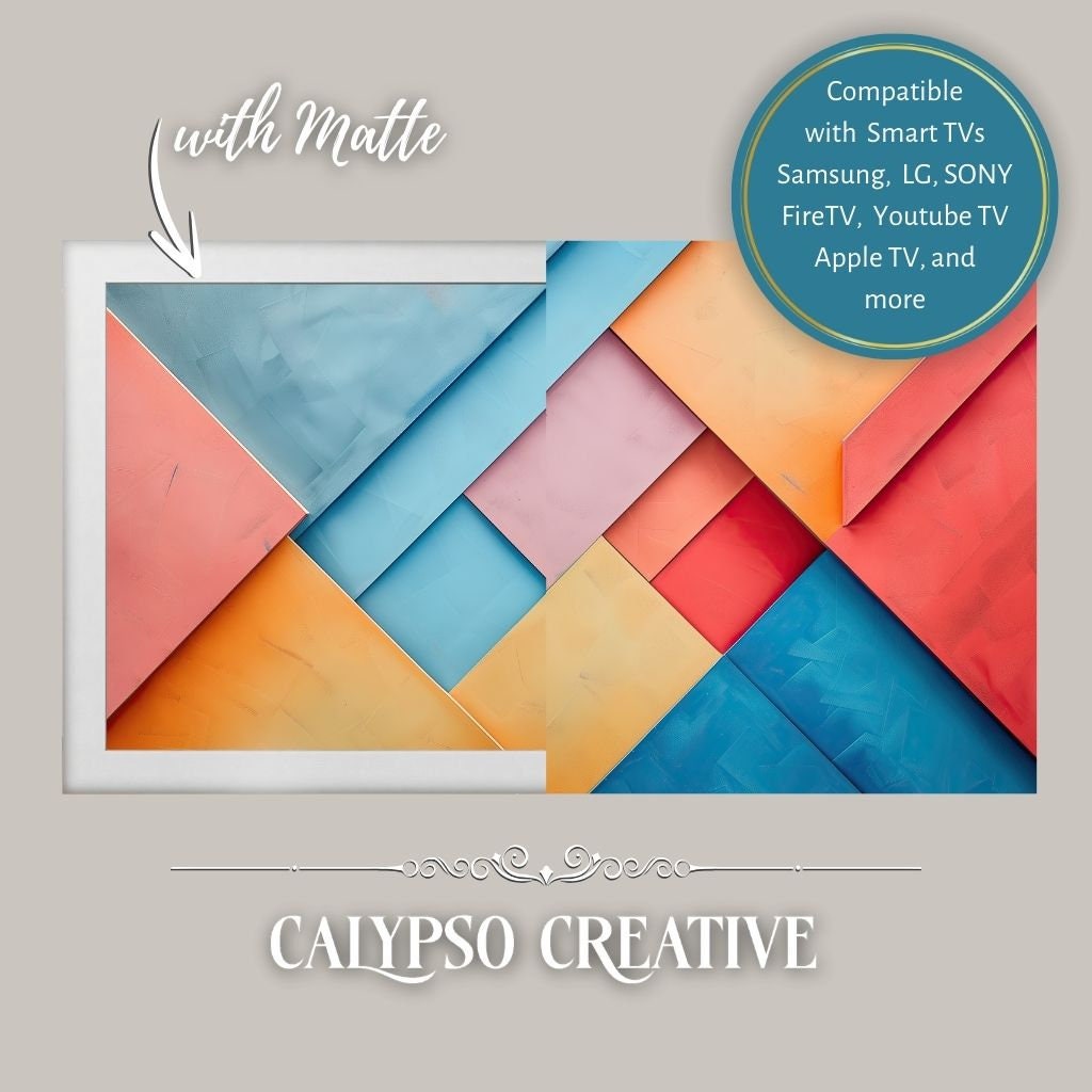 Frame TV Art Abstract Primary Painting Digital Download Art Mode ...