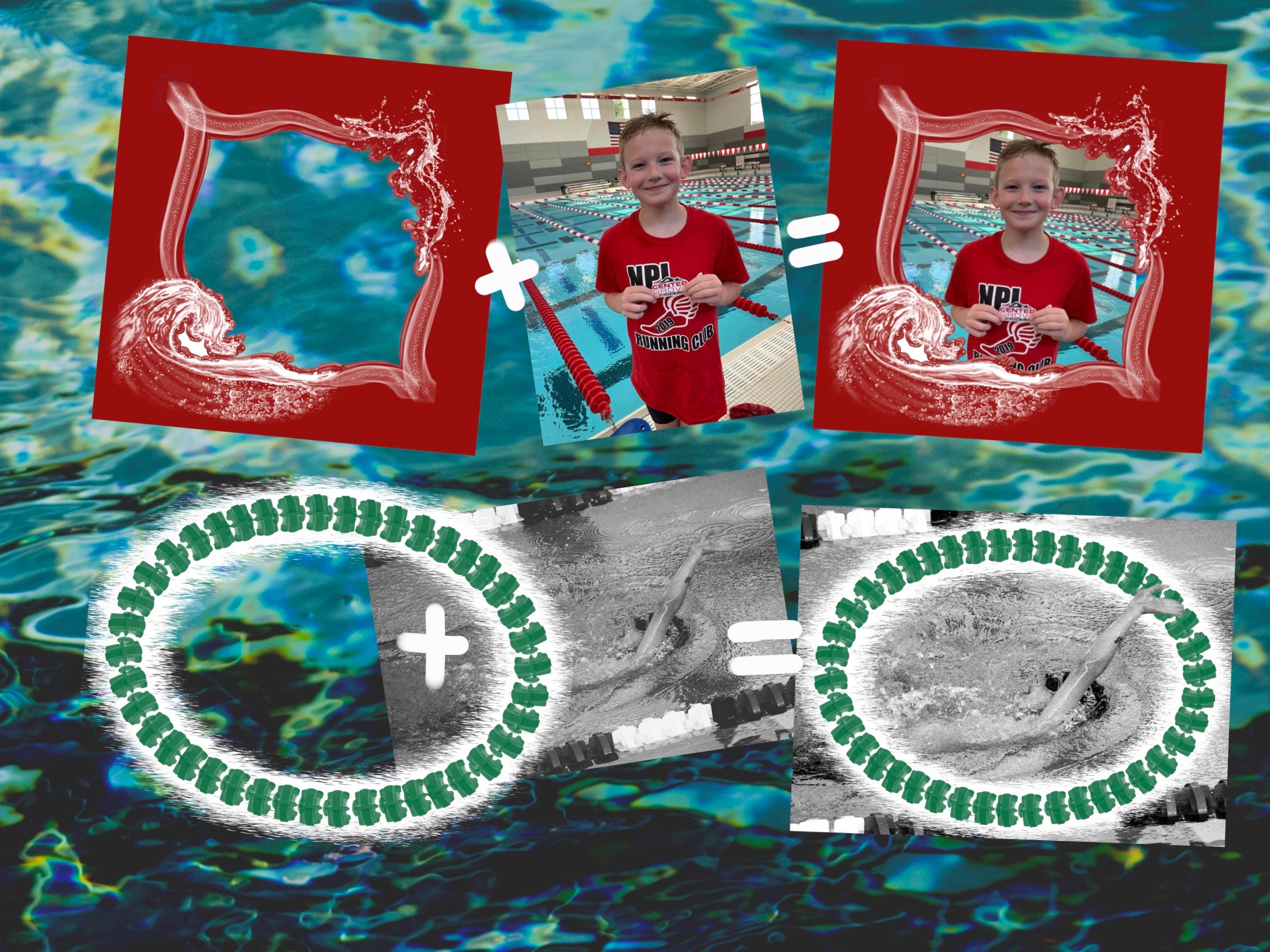 Swimming Photo Border Bundle, Aquatic Awards, Gift for Swimmer or Swim ...