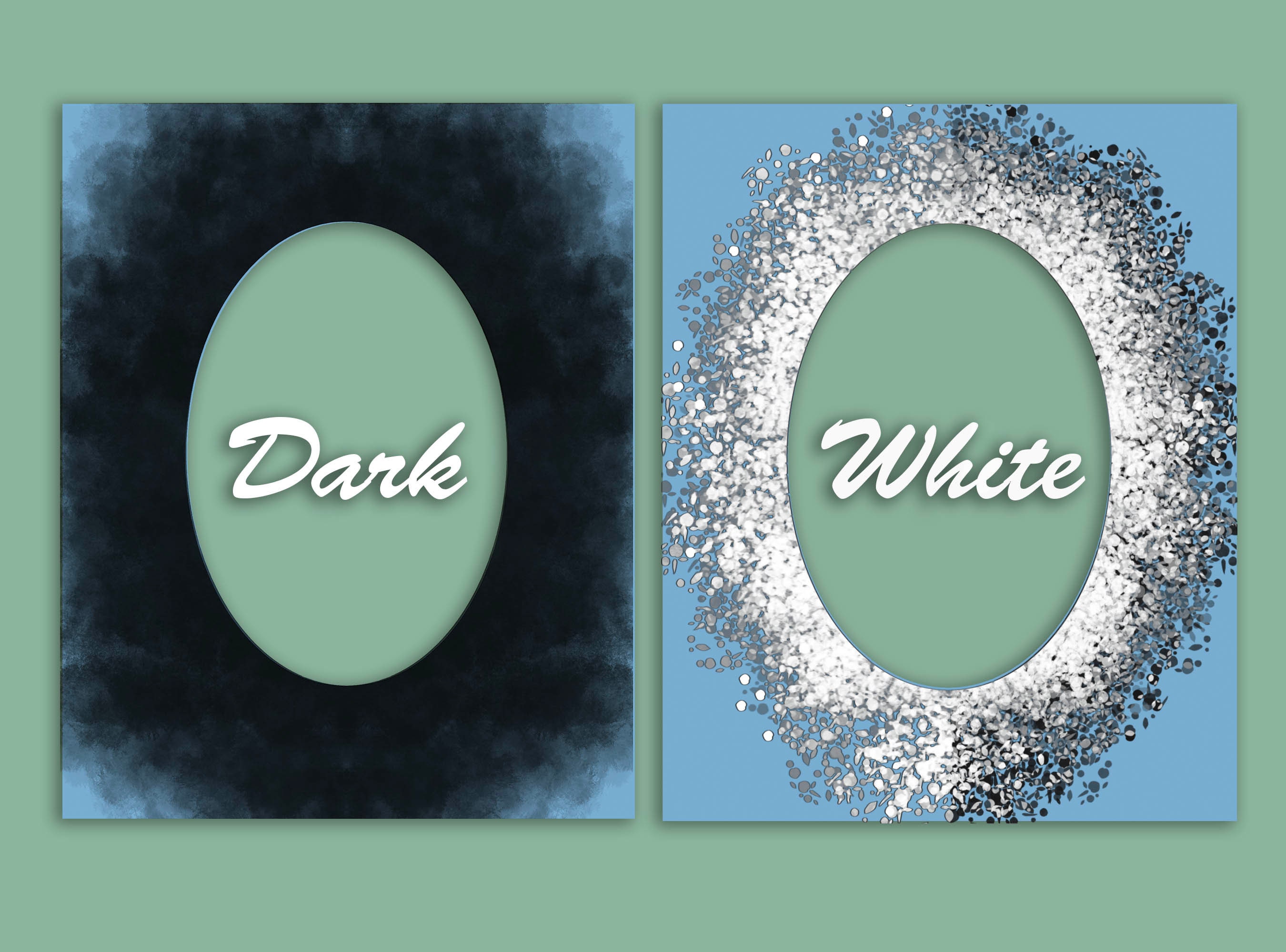 Painterly Photo Borders (16) Ratio 4:5 PNG Overlays With 6 Color ...