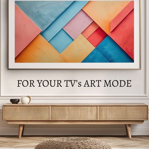 Frame TV Art Abstract Primary Painting Digital Download Art Mode ...