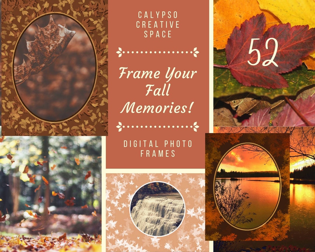 Photo Frames for the Fall Season, Autumn Frames, Photo Enhancement ...