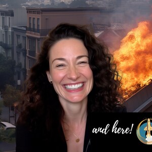 Dumpster Fire Set of 2 Virtual Background for Zoom Meeting Video ...