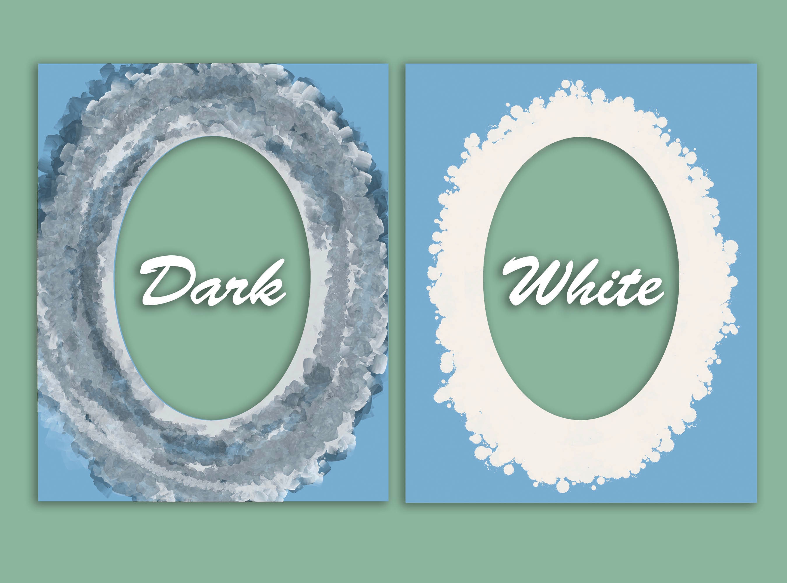 Painterly Photo Borders (16) Ratio 4:5 PNG Overlays With 6 Color ...