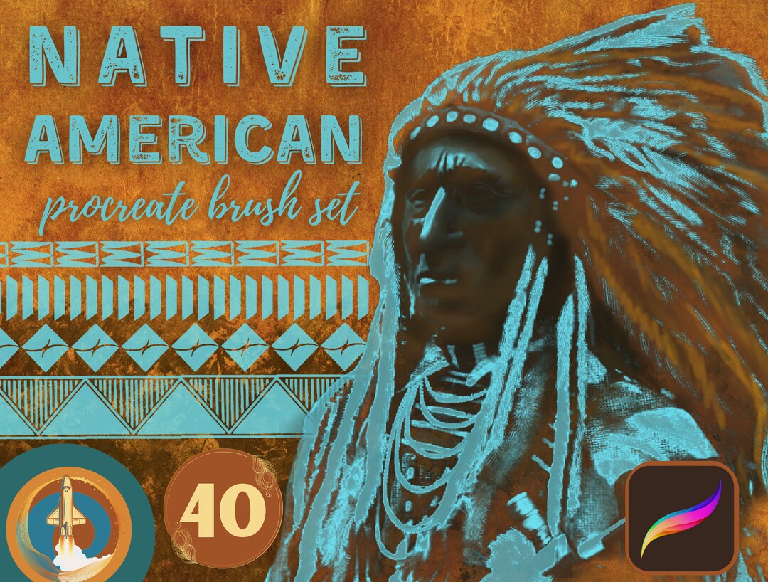 Native American Procreate Brushes Procreate Brush Set Native American ...
