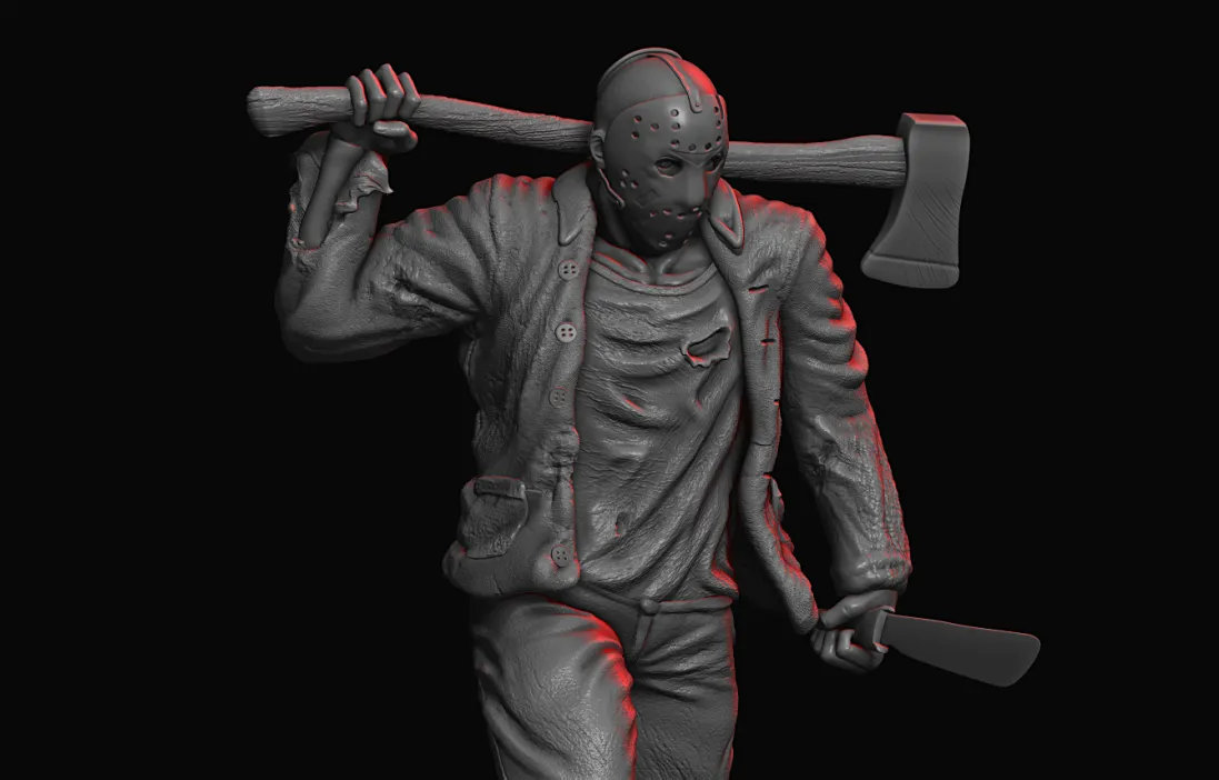 Jason Voorhees Friday The 13th Horror Movie Figure Stl For 3d Etsy Uk