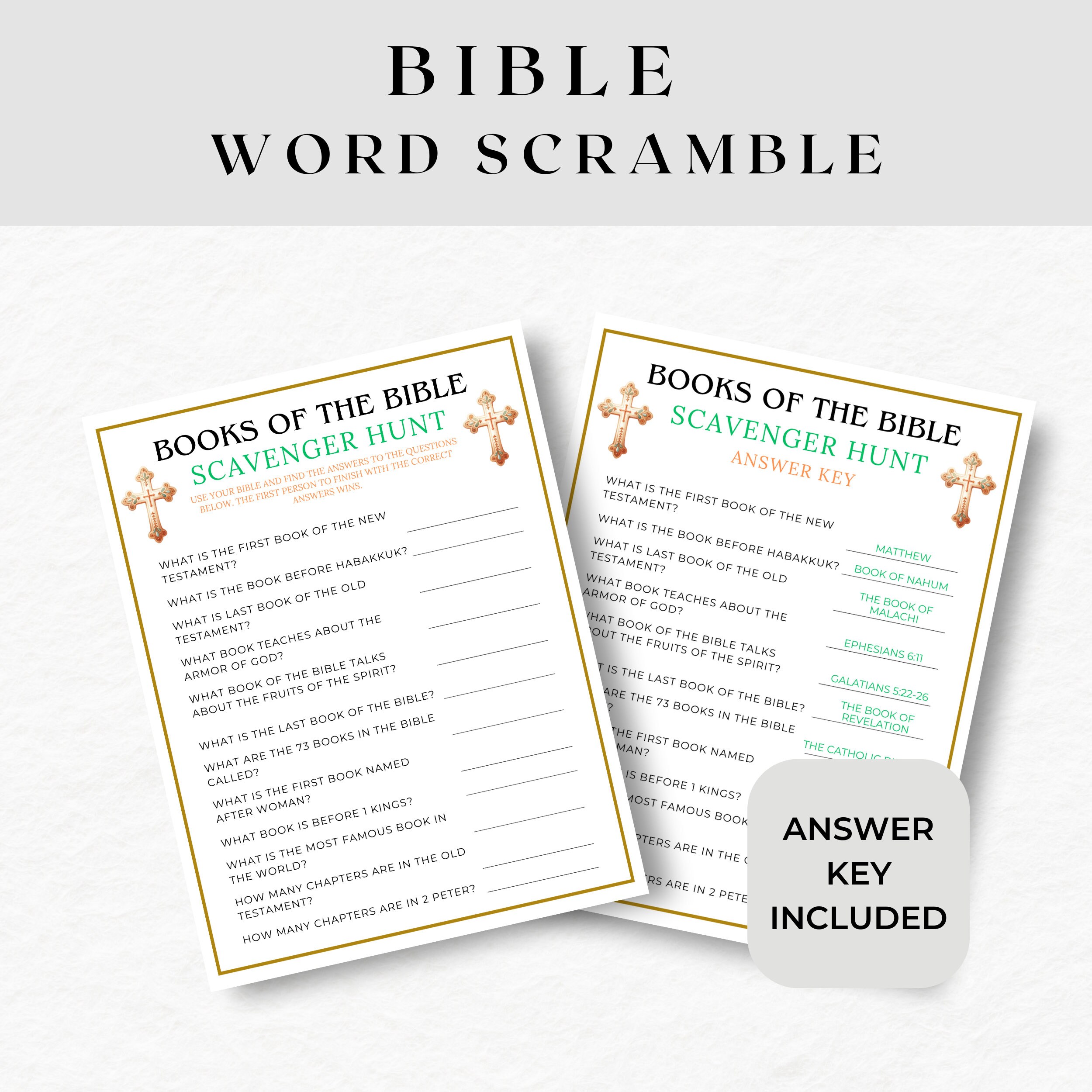 Christmas Bible Scavenger Hunt Game, Church Christmas Party, Christmas ...