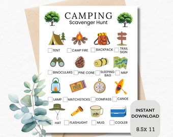 Printable Nature Scavenger Hunt | Nature Game | Outdoor Scavenger Hunt ...