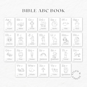 Baby's First Bible ABC Book, Baby Shower Bible Abc Book, Baby Shower ...