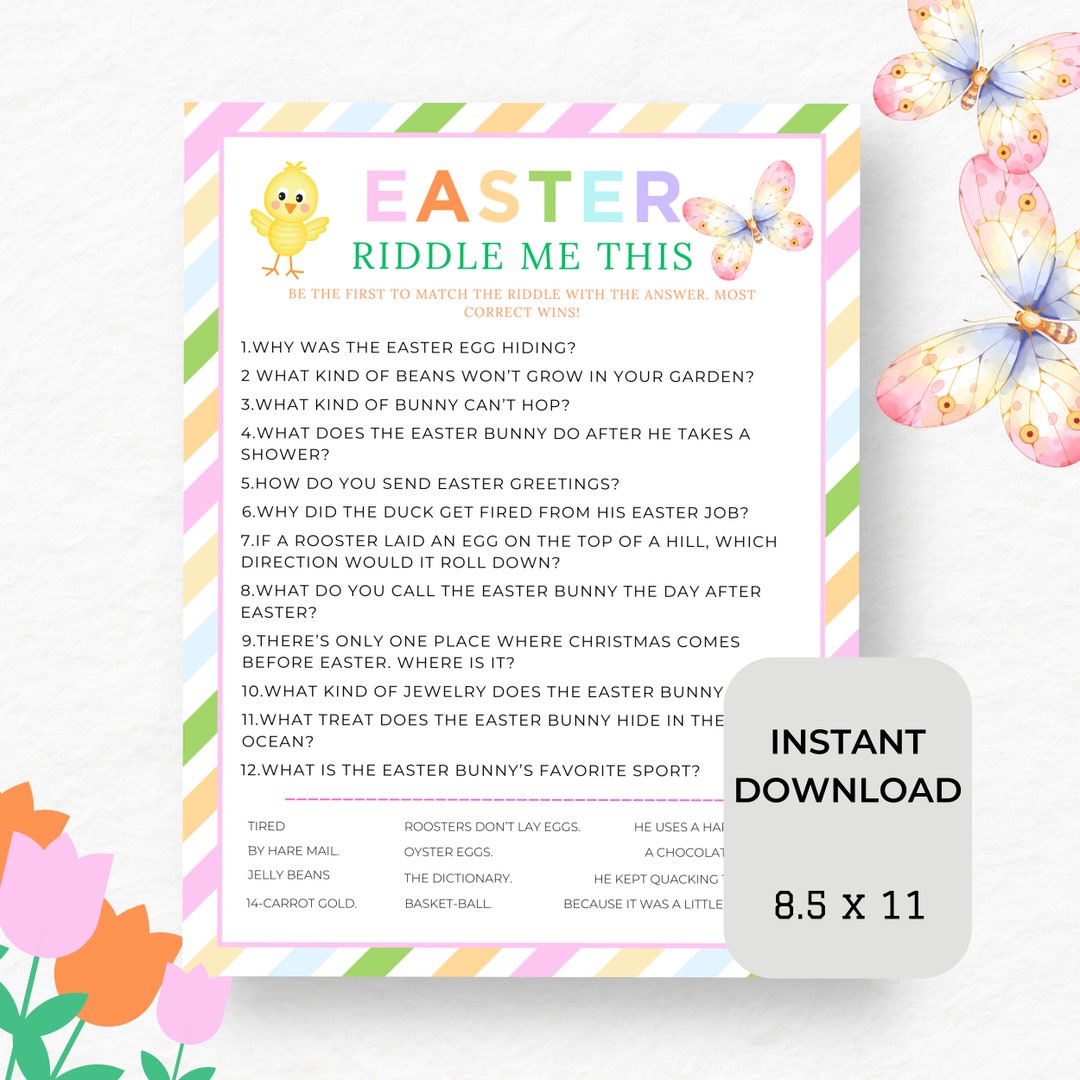 Easter Party Games, Game Printable, Printable Easter, Kids Easter Games ...